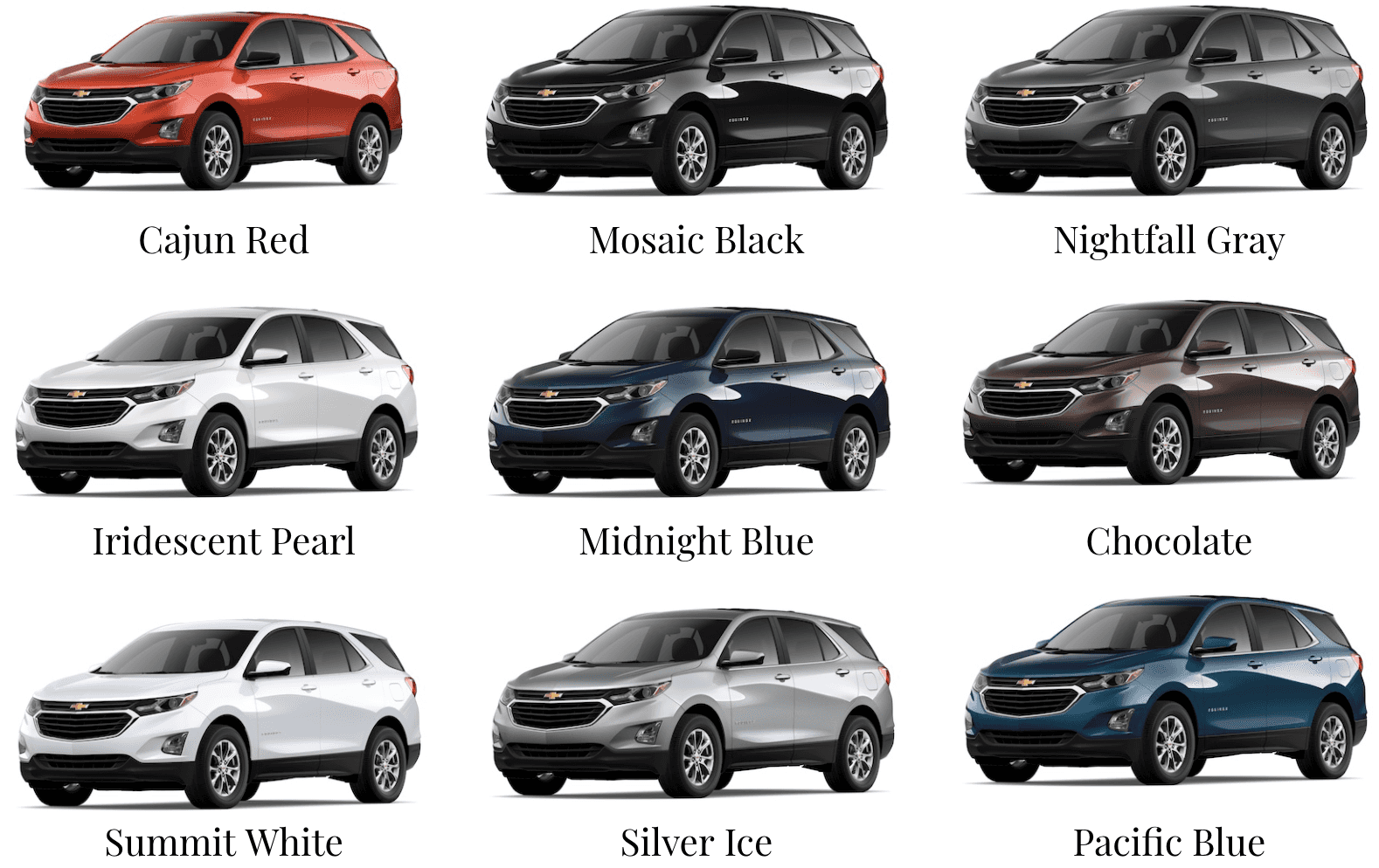2021 Equinox Colors & Trim Levels | Cochran Chevrolet