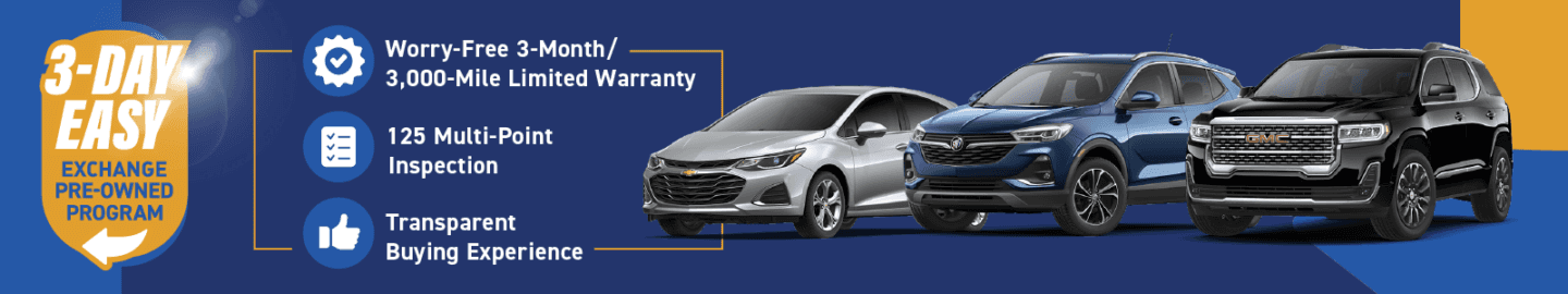 3-Day Easy Vehicle Exchange Program | Used Car Dealership