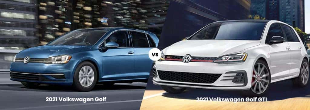 Comparing the 2021 Volkswagen Golf vs. GTI | Volkswagen South Coast