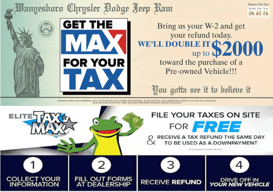 Tax Max | Waynesboro Chrysler Dodge Jeep Ram